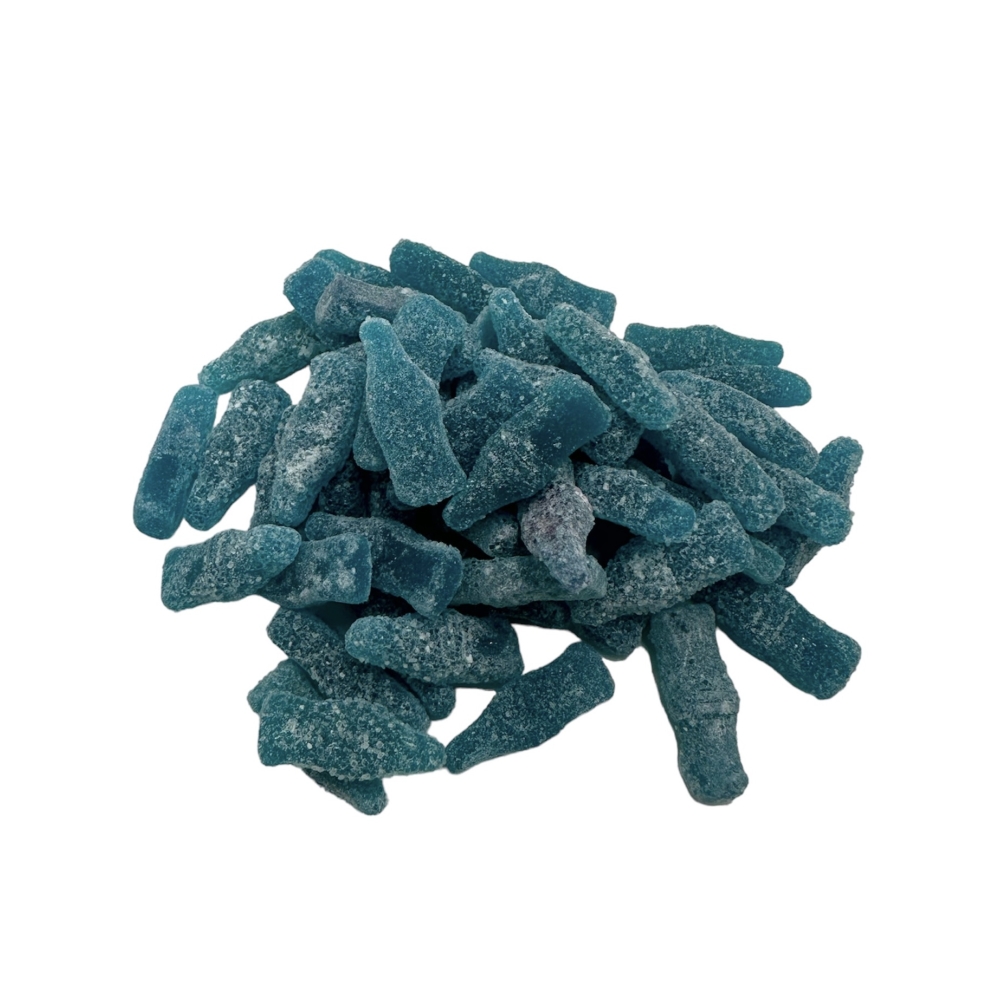 Fizzy Blue Raspberry Bottles- Sweetzone Sweets From The UK Retro Sweet Shop