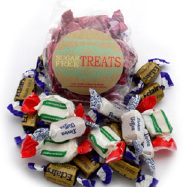 Sugar free Chew and toffees available at Handy Candy