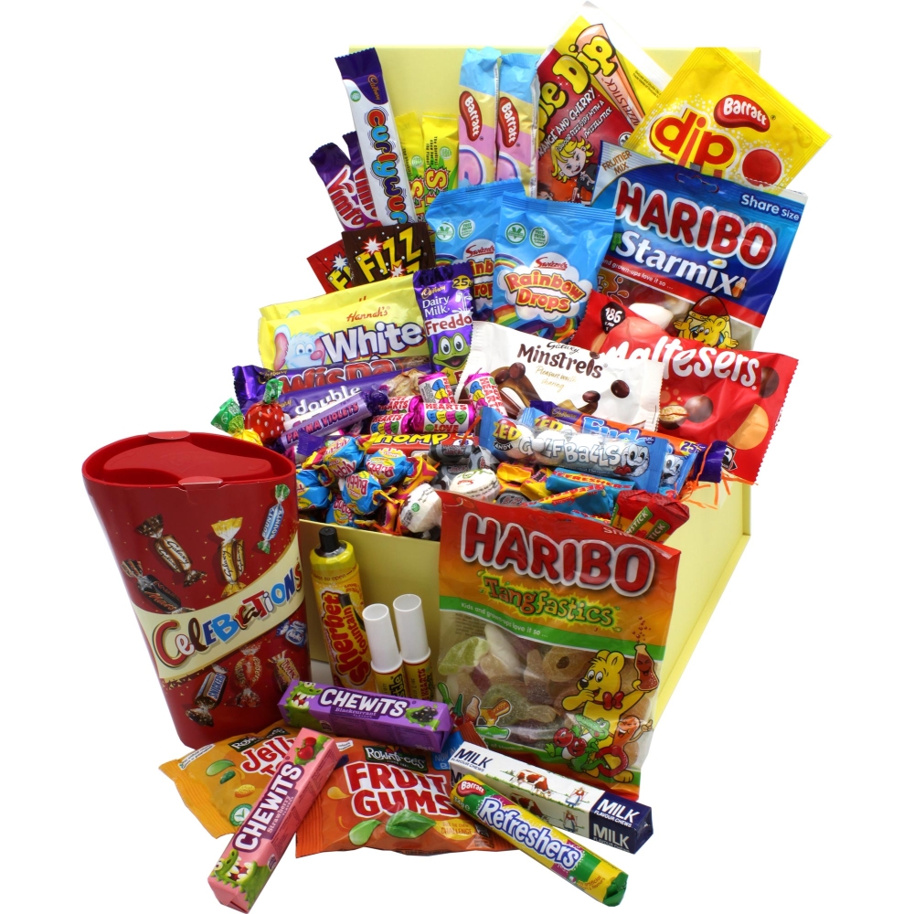 Retro Delights Jumbo Sweets Gift Box - Classic British sweet gifts online