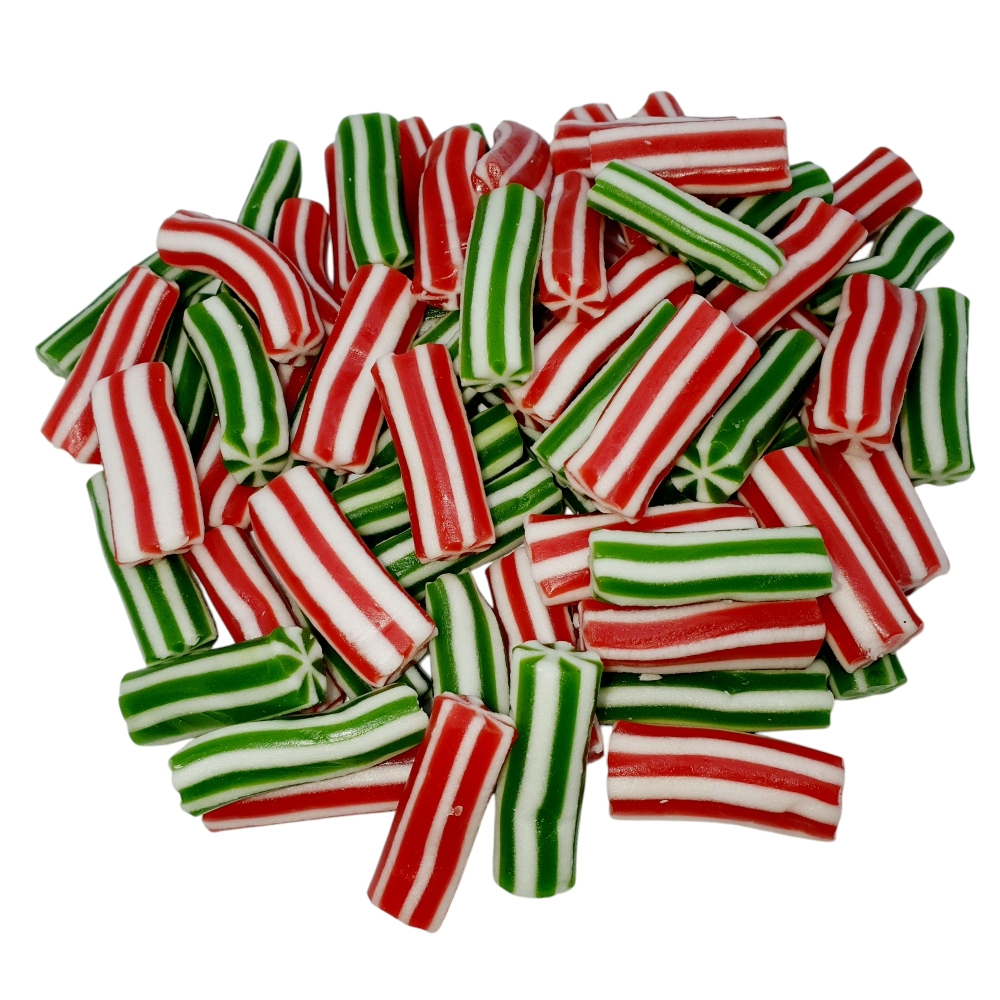 Green & Red Candy Poles - Strawberry, cream and watermelon flavour ...
