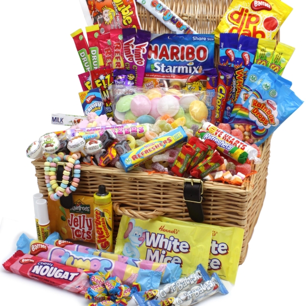 Mega Tuck Shop Sweet Hamper- Our best selling Retro sweet hamper ...