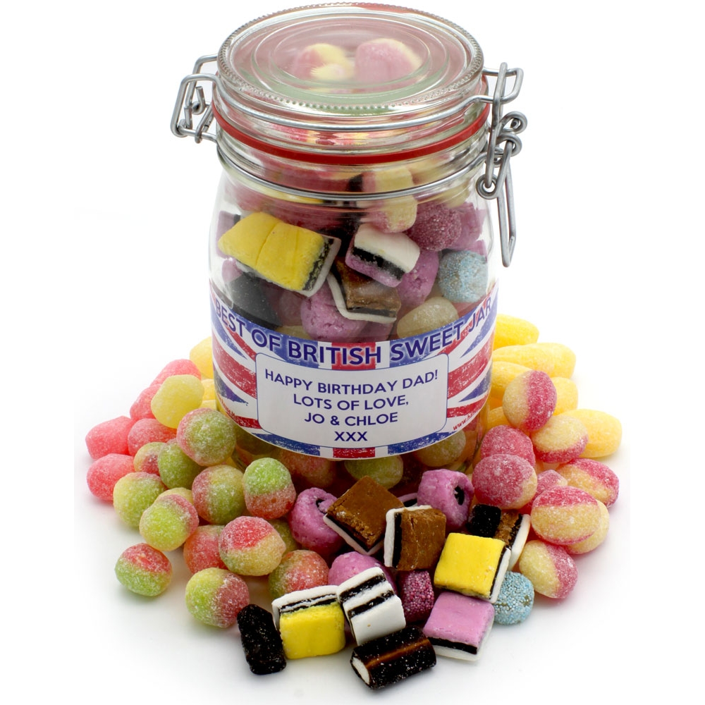 Best of British Personalised Sweet Jar