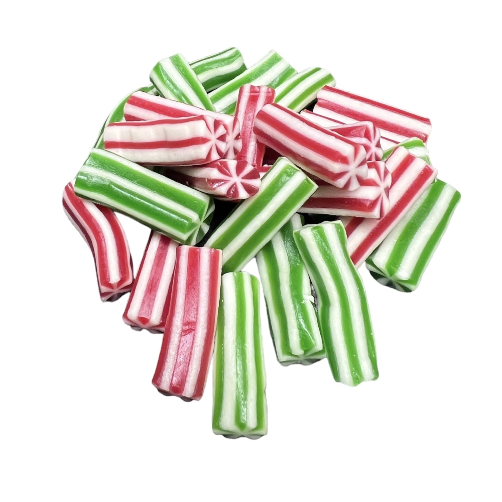 Red and green candy canes