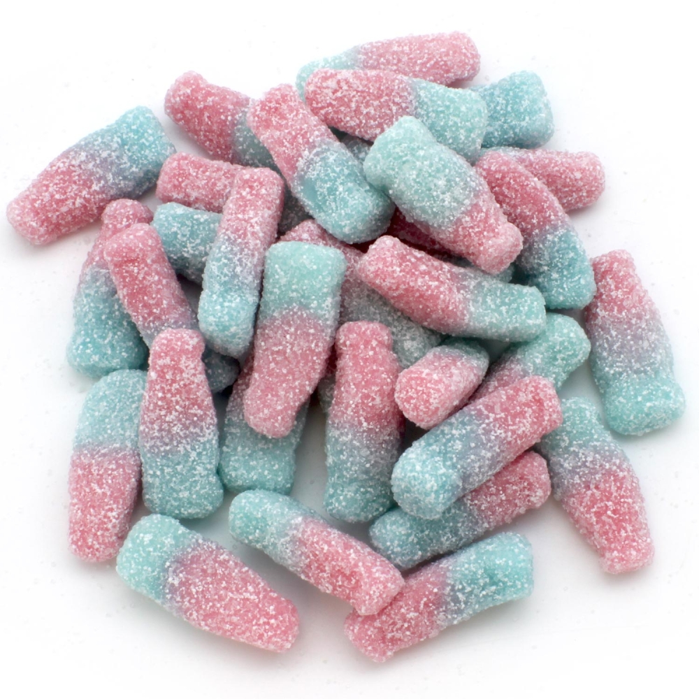 Fizzy Bubblegum Bottles- Kingsway Sweets From The UK Retro Sweet Shop Fizzy Bubblegum Bottles- Kingsway Sweets From The UK Retro Sweet Shop