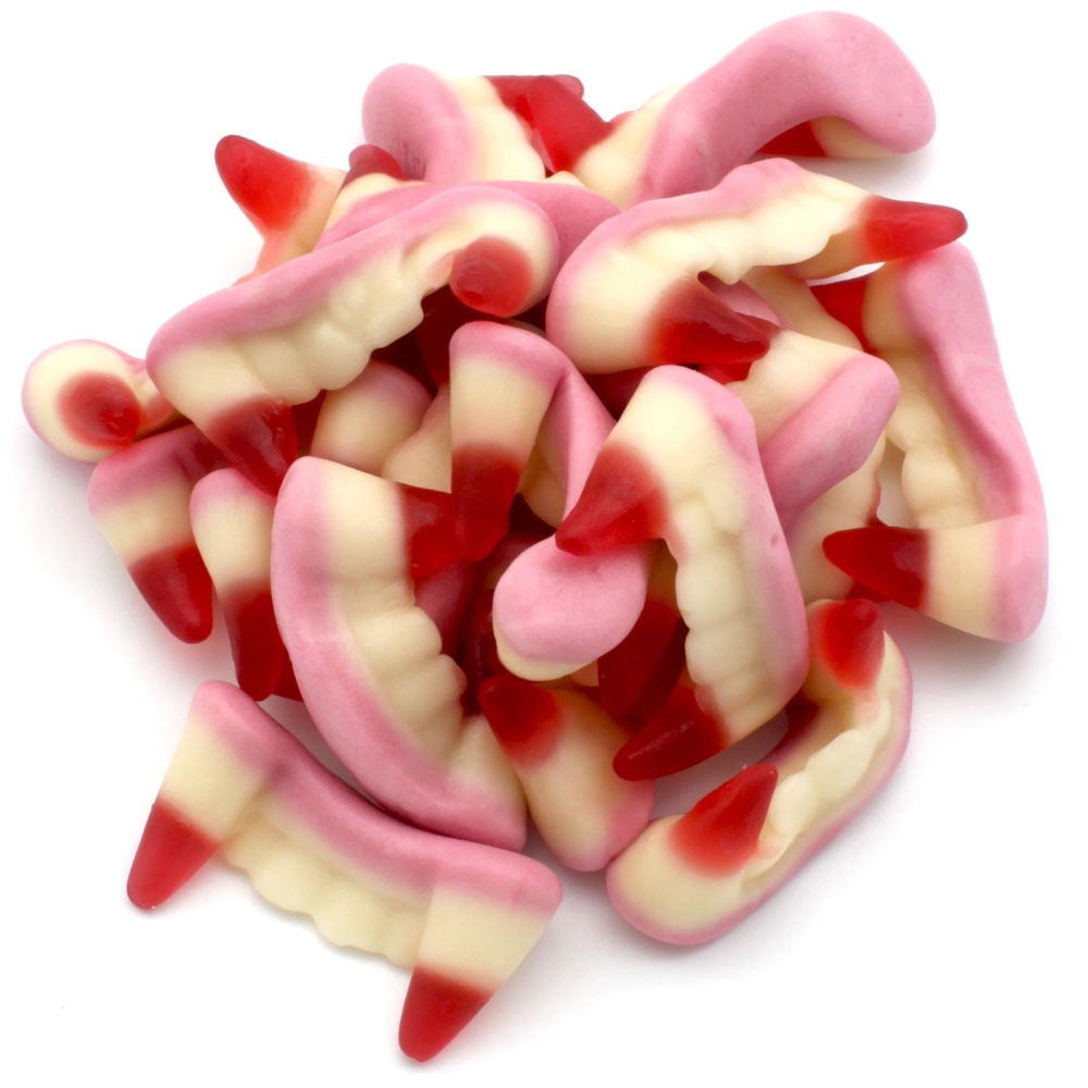 Mini Teeth Fangs - Tuck Shop Halloween Sweets From The UK Retro Sweet Shop