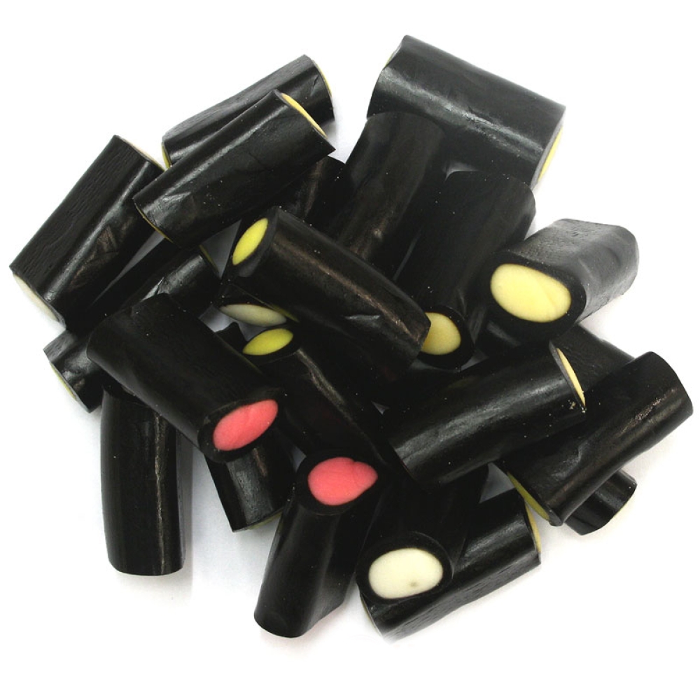 Assorted Liquorice Cream Rock - Liquorice Flavour Sweets