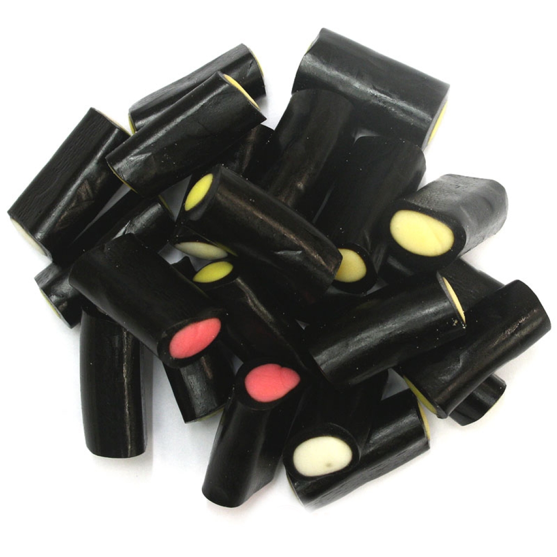 Assorted Liquorice Cream Rock - Liquorice Flavour Sweets