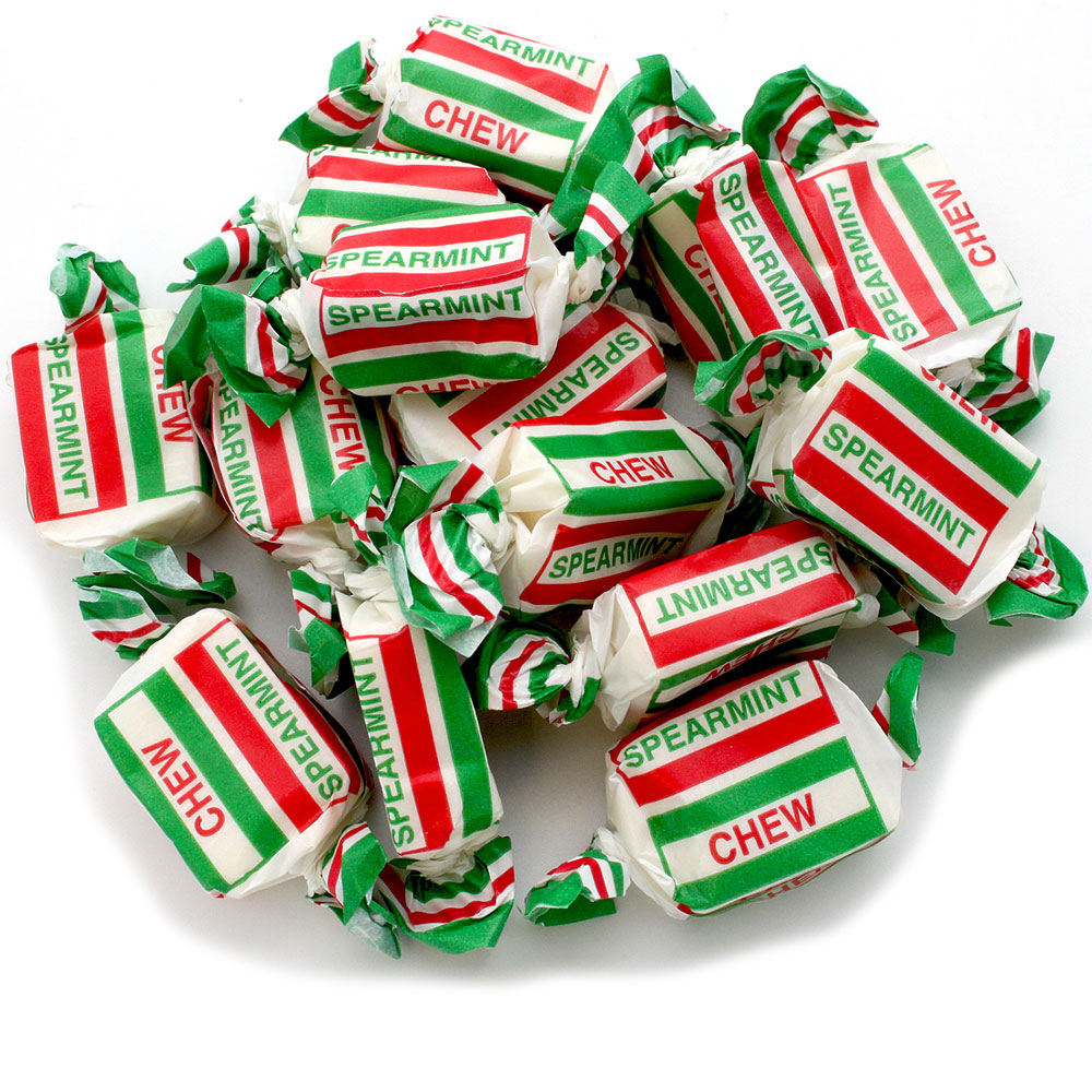 Spearmint Chews- Old fashioned Sweets From The UK Retro Sweet Shop